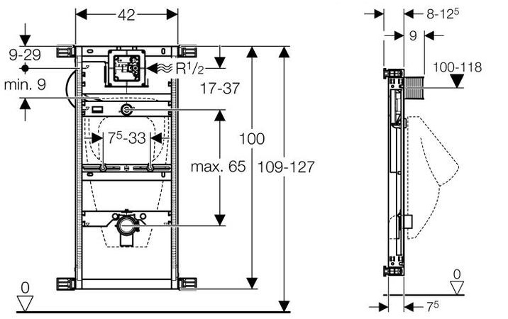 Geberit Kombifix stelaż podtynkowy do pisuaru 457.611.00.1 ...